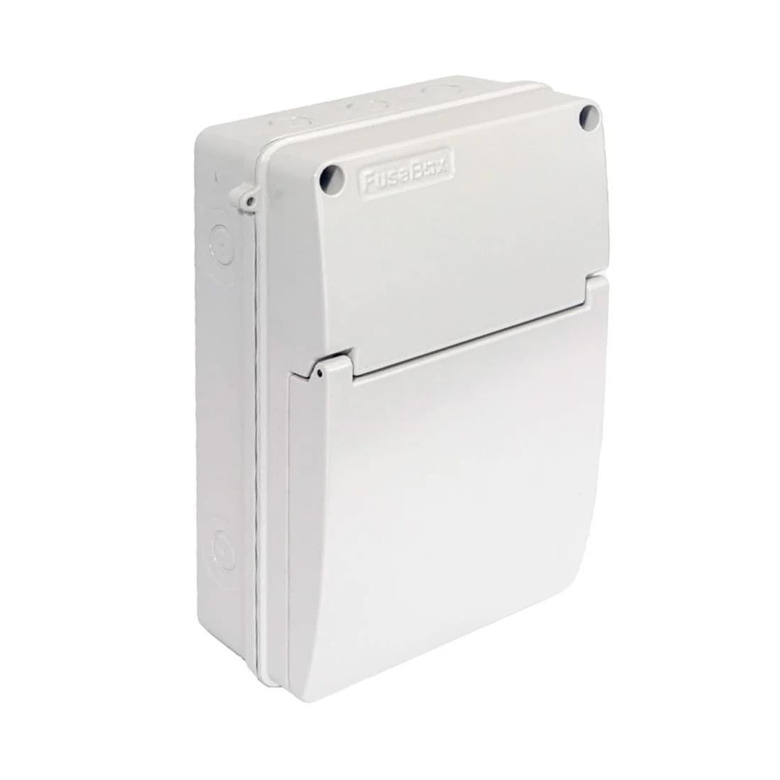 Fusebox A65GRAWH White Aluminium IP65 Pre-Populated Garage Consumer ...