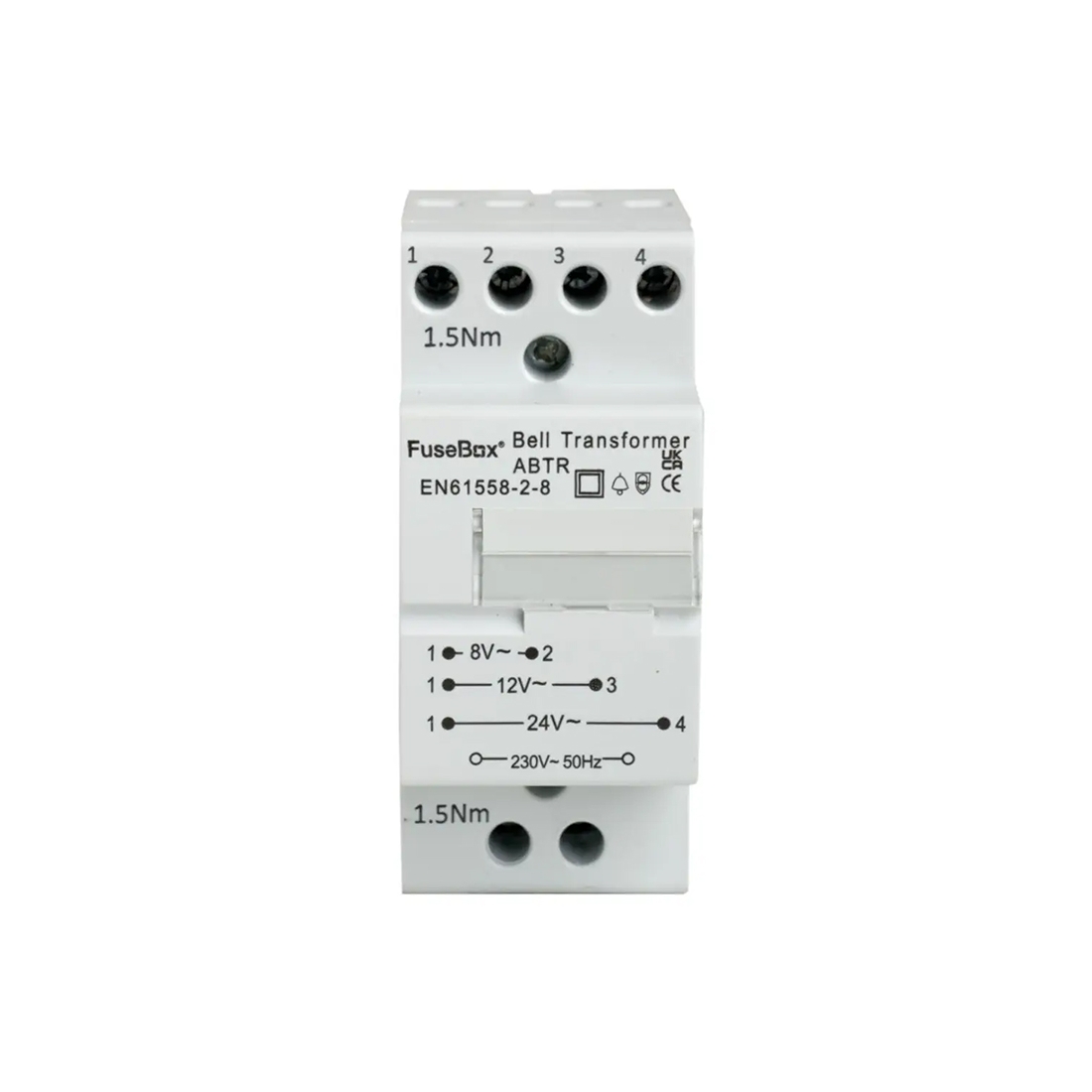 Fusebox ABTR 2 Modue 8V 1A Din-Rail Bell Transformer - Internet Electrical