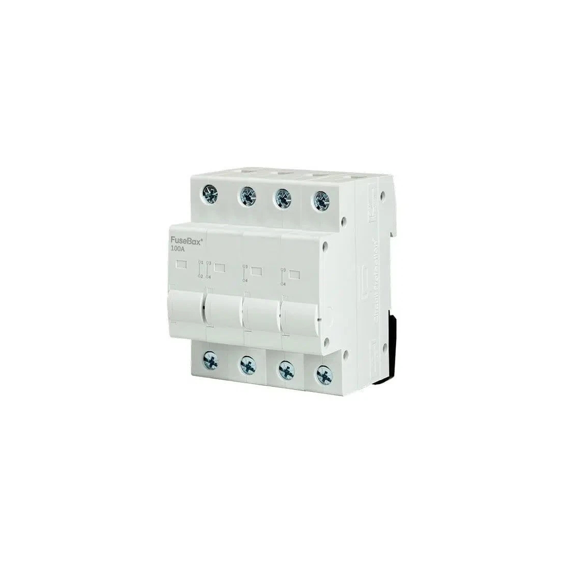 Fusebox IT1004U 4 Module 100A Four Pole DIN Rail Connector For ...