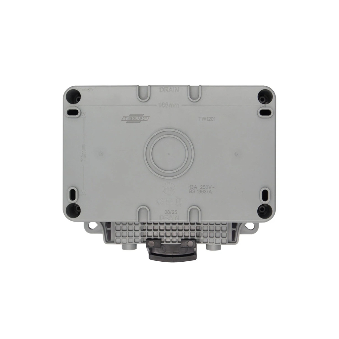 Timeguard TW1201 Weathersafe Grey IP66 2 Gang Empty Enclosure ...